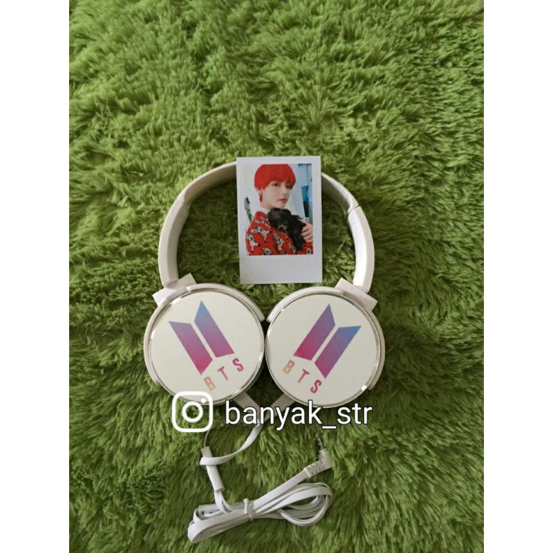 Jual [READY STOCK] HEADSET BTS / BTS HEADPHONE / HEADPHONE BTS PUTIH ...