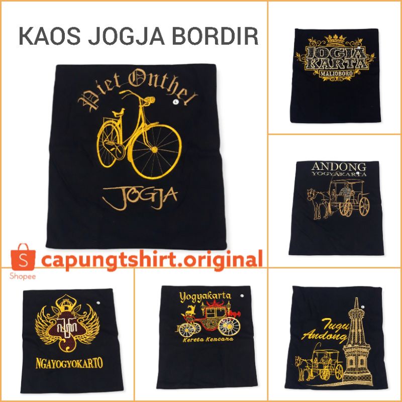 Jual KAOS JOGJA BORDIR // KAOS JOGJA ORIGINAL // KAOS JOGJA ASLI / KAOS JOGJA CAPUNG / OLEH OLEH ...