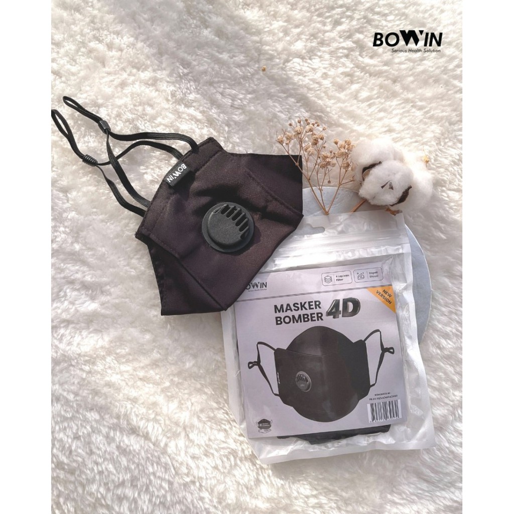 Jual Bowin Masker Bomber plus katup - 2x Anti Bakteri & Percikan ...
