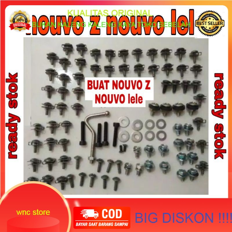 Jual baut ring sekrup lengkap full set body yamaha NOUVO Z dan NOUVO ...