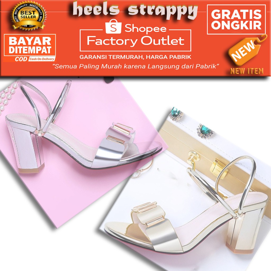Jual Sandal Sendal Wanita High Heels Hells Pesta Perempuan Cewek Cewe ...