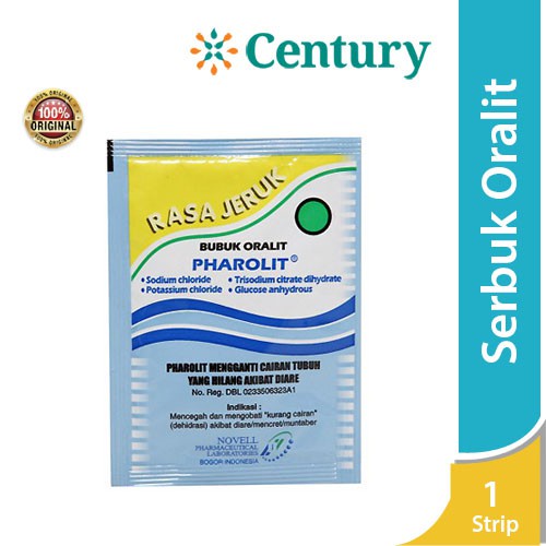 Jual Pharolit Sachet / ORALIT / PENGGANTI CAIRAN TUBUH / DEHIDRASI ...