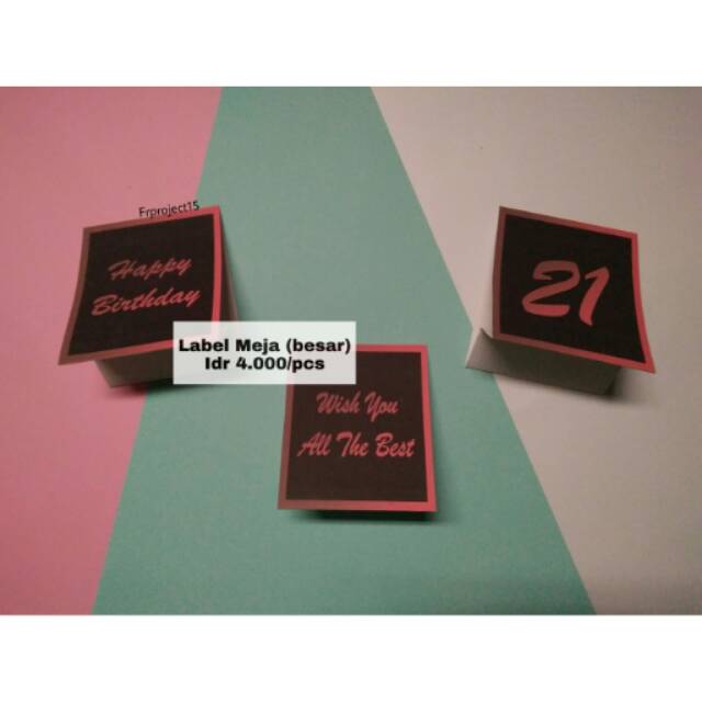 Jual Label Meja / tabel tag (Besar) | Shopee Indonesia