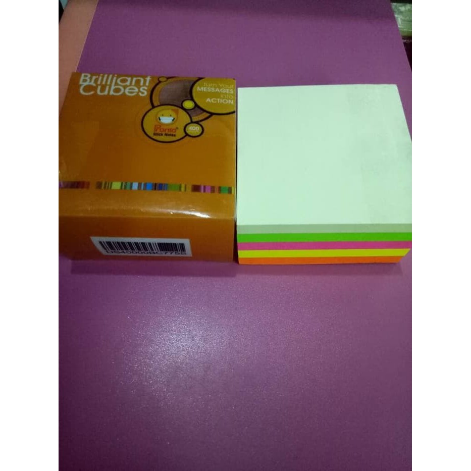 Jual Memo Pronto Sn Brilliant Cube 75x75 4 Wrn 100 Sht (cbj) | Shopee ...