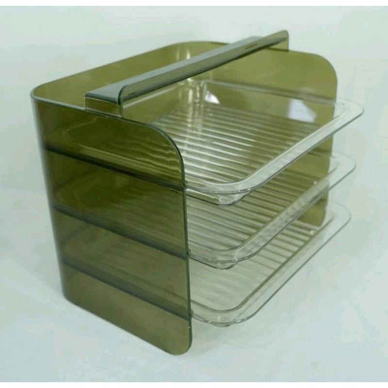 Jual nampan saji susun food tray storage rak makanan susun tudung saji ...