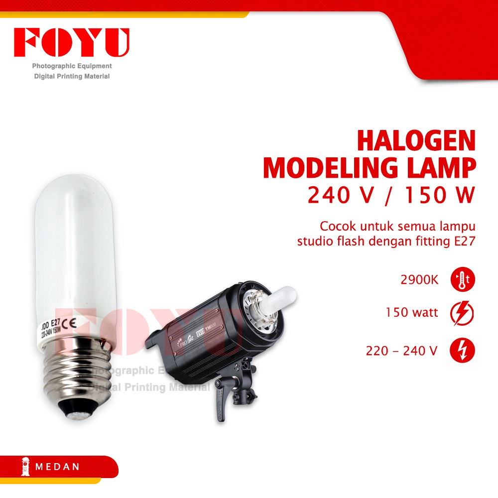 Jual Halogen Modeling Lamp 150 Watt 150W Untuk Lampu Model Kuning ...