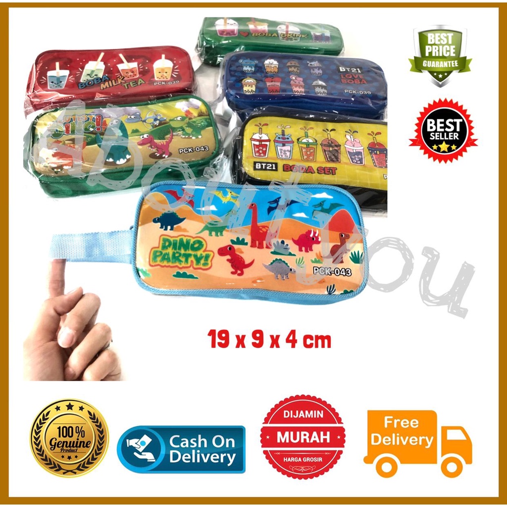 Jual Tempat Pensil Viral Kotak Pensil Resleting Besar Pensil Case ...