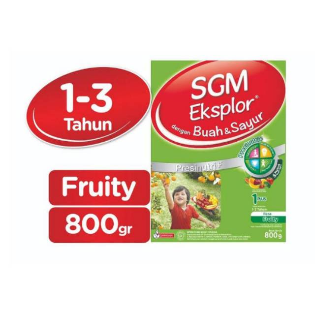 Jual SGM Eksplor 1+ Buah & Sayur Susu Formula [800 g] | Shopee Indonesia