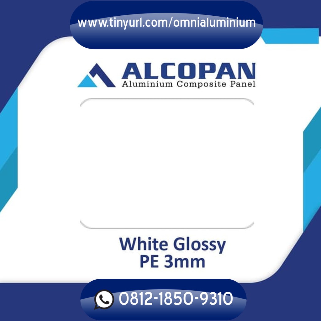 Jual ACP ALCOPAN White Glossy PE Interior 3mm | Shopee Indonesia