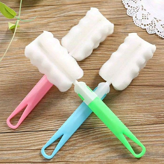 Jual SPONGE KECIL PEMBERSIH BOTOL SUSU BAYI / SPONGE CLEANSER/ SPONGE ...