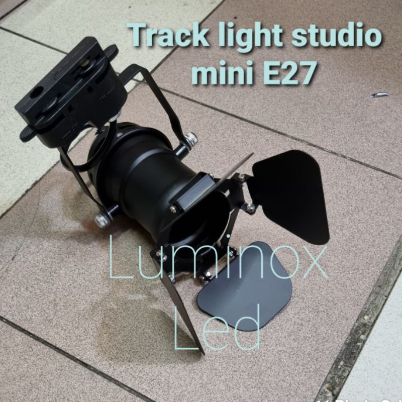 Jual lampu rel studio lighting mini E27 spot light track light rell ...
