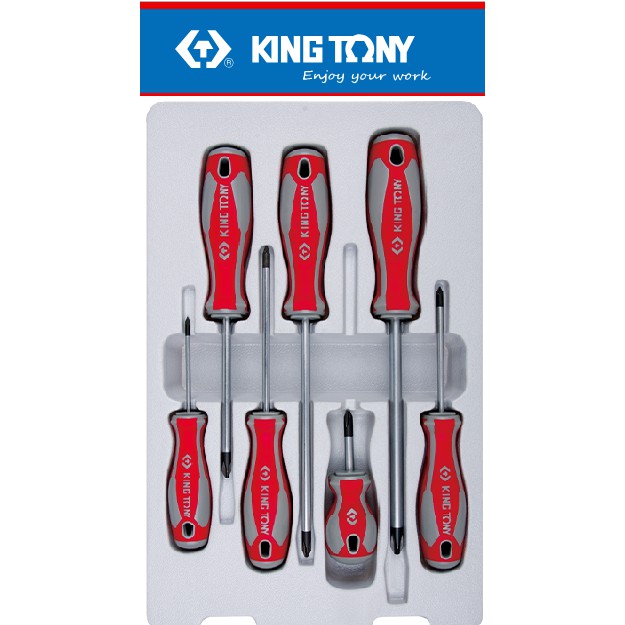 Jual OBENG PLUSH SET 7 PC - SCREWDRIVER SET METRIC 7PC KING TONY ...