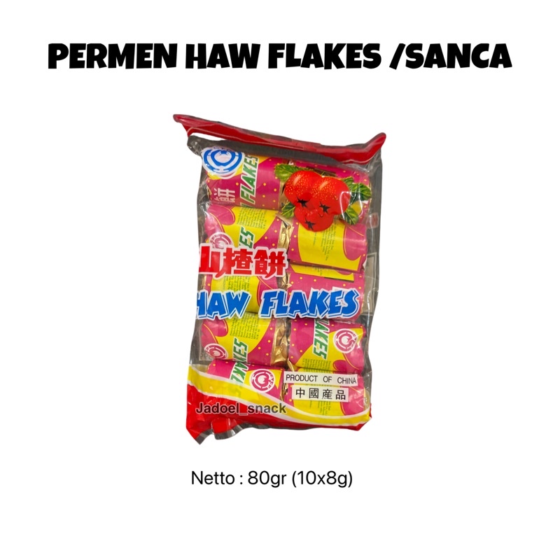 Jual Permen Jadul Haw Flakes Sanca Coin Kecil | Manisan Buah Imlek ...