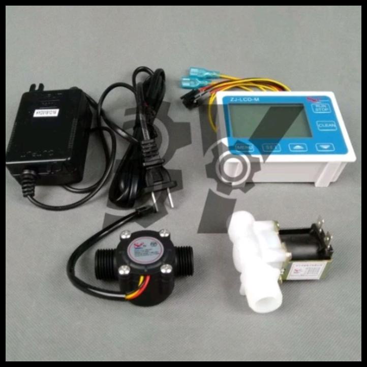 Jual Digital Flow Meter Control Komplit Set 1/2 "+Sensor+Solenold ...