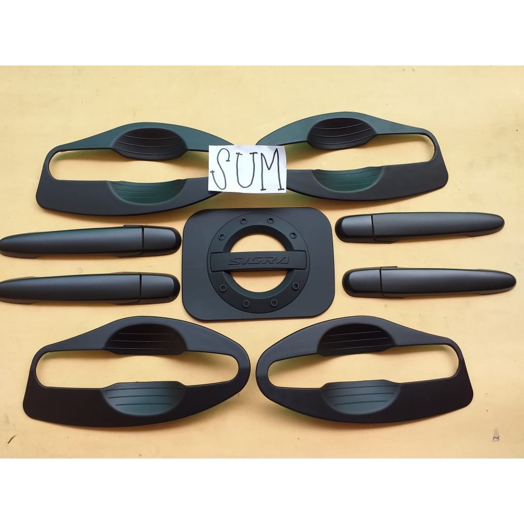 Jual outer hendel dan caver tangki Sigra hitam doff model sum 2016 ...