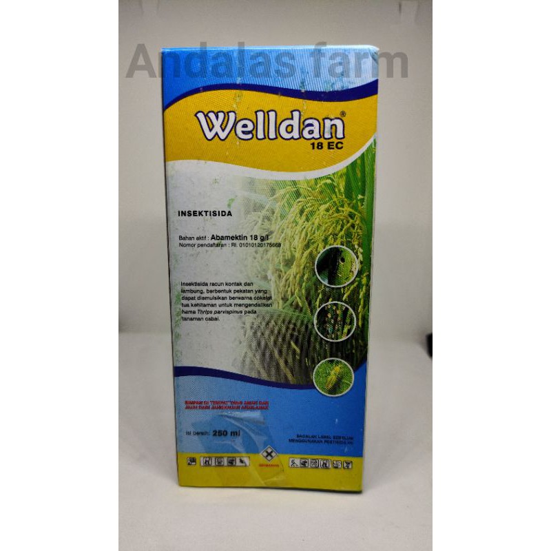 Jual Insektisida welldan 18 EC @250 bahan aktif Abamectin | Shopee ...