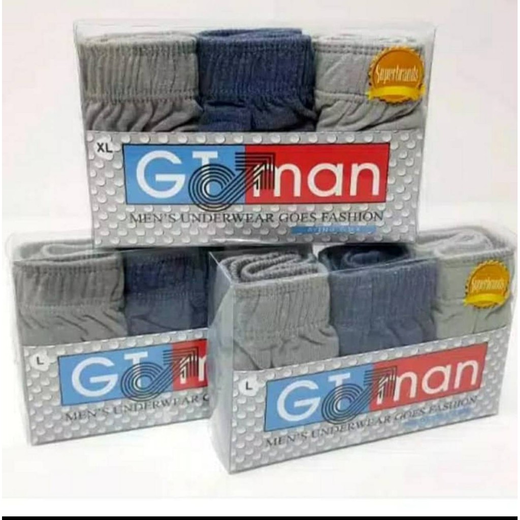 Jual GT Man - Celana Dalam Pria - Kode GMX (1 Box isi 3 pieces ...
