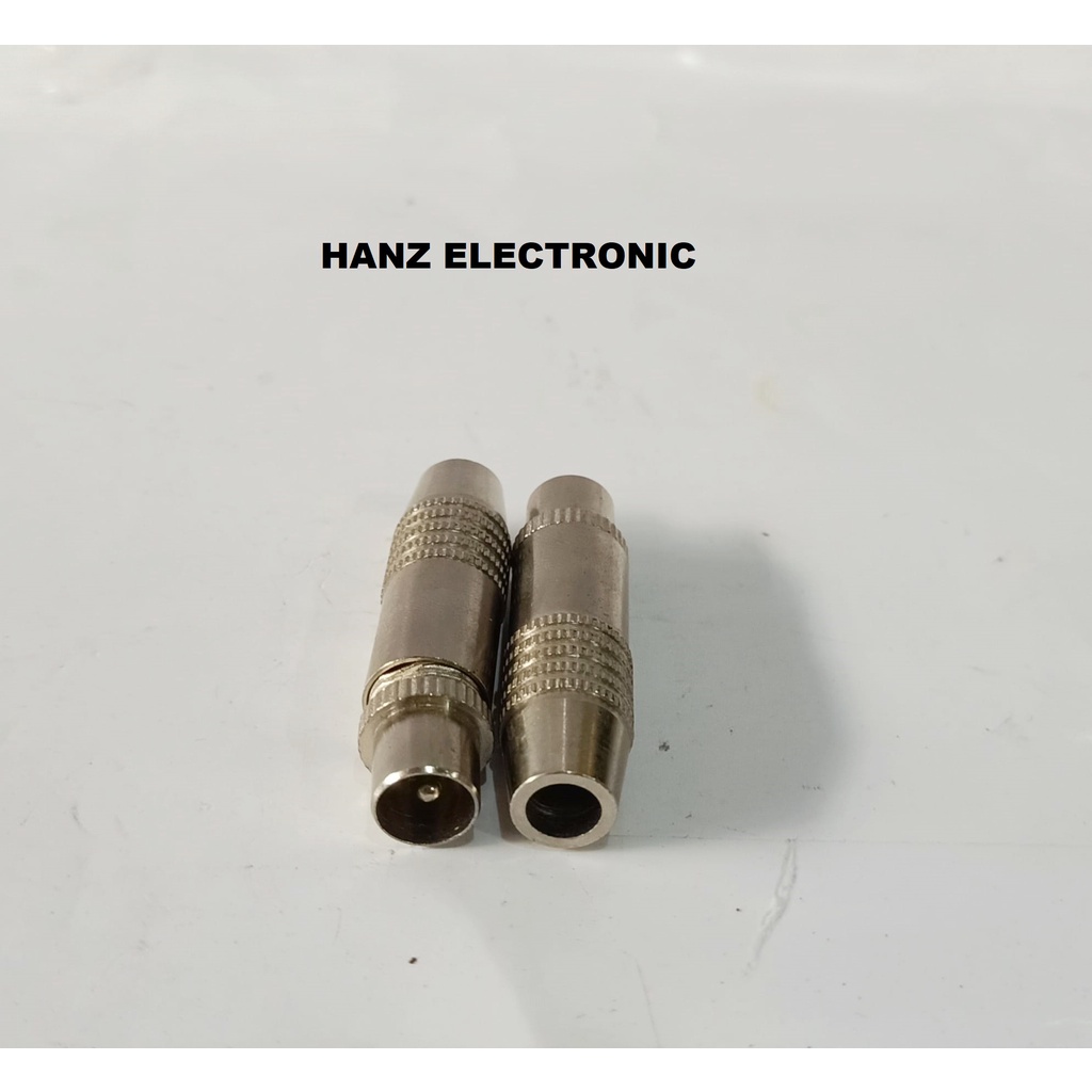 Jual jack antena tv besi jantan / jack tv besi / colokan antena tv ...