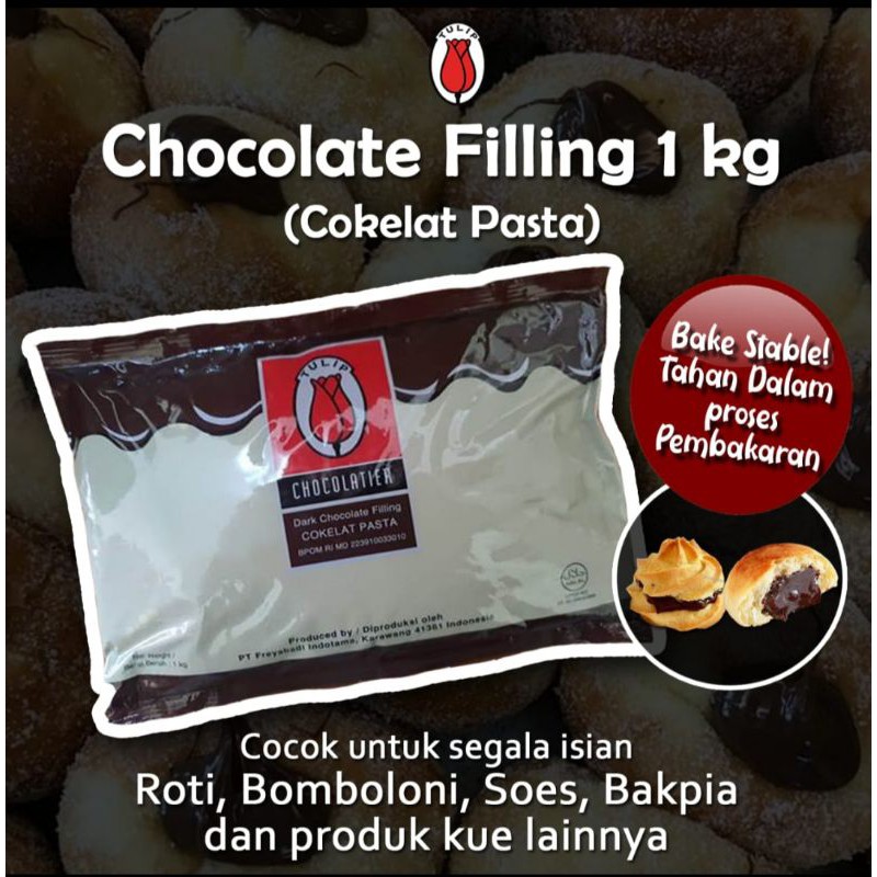 Jual TULIP CHOCOLATE FILING 1KG (BKN REPACK) | Shopee Indonesia