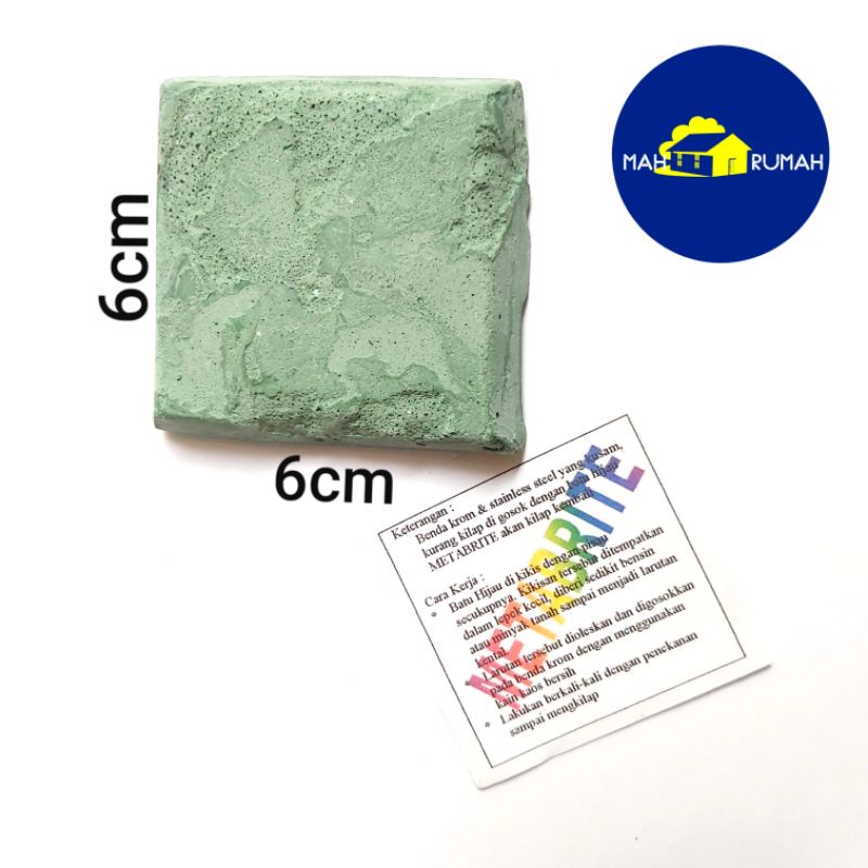 Jual BATU HIJAU WATU IJO Obat Sabun Gosok Poles Stainless Logam Langsol ...