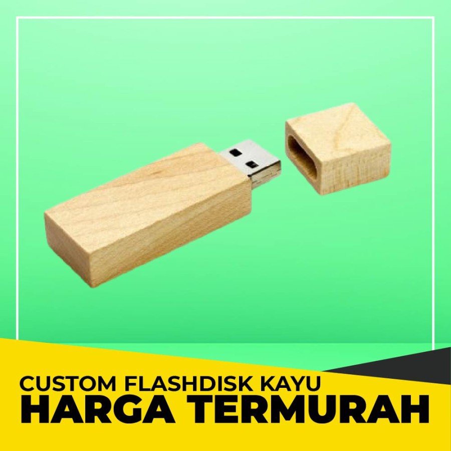 Jual Flashdisk Kayu FDWD01 4 GB Custom BERGARANSI - USB CUSTOM 4 GB - 1 ...