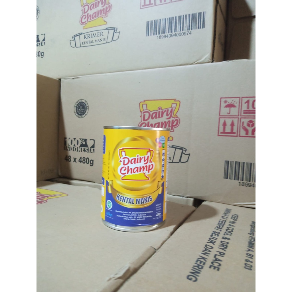 Jual Dairy Champ Kaleng 480 Gram, Susu Kental Manis Dairy Champ, Susu Daiy Champ 1 kg, SKM Dairy ...