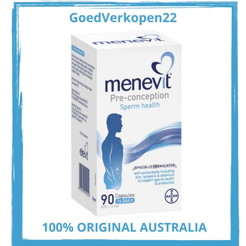 Jual Menevit isi 90 - Menevit Male Fertility Supplement 90 CAPSULES ...