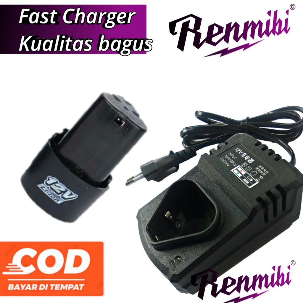 Jual Adaptor charger cas bor baterai 12v cordless bisa buat xenon ryu ...