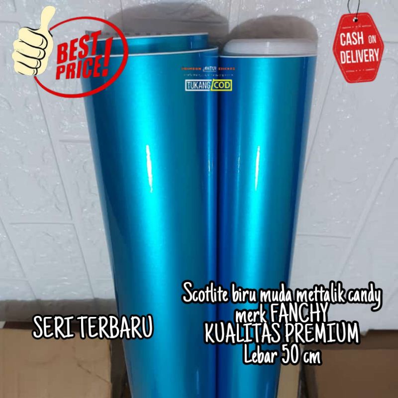 Jual Sticker scotlite candy sky blue scotlet biru muda skotlet motor ...