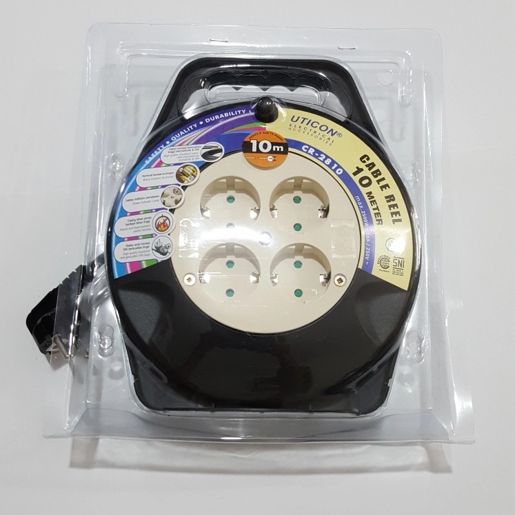 Jual kabel roll UTICON 10m kabel sambung rol kabel UTICON stop kontak ...