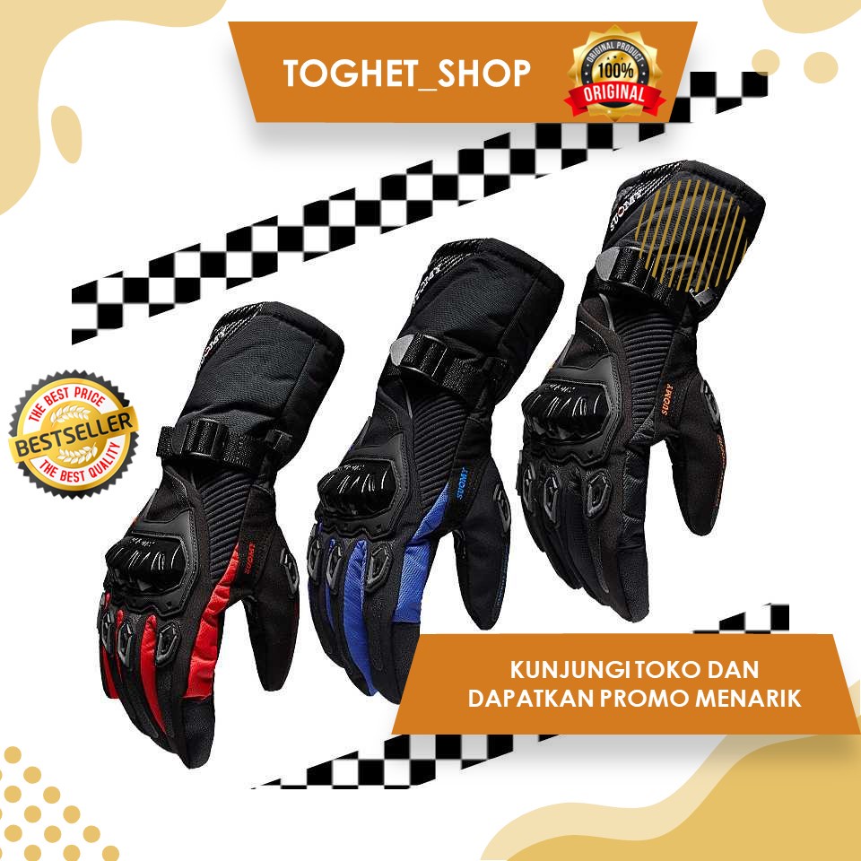 Jual Sarung Tangan Motor Windproof Touch Screen Cloves Size L Sarung ...