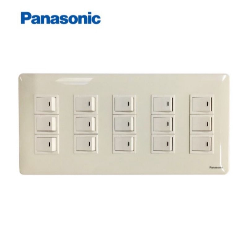 Jual Saklar 15 Gang atau Grid Switch 15 gang Panasonic Full Color | Shopee Indonesia