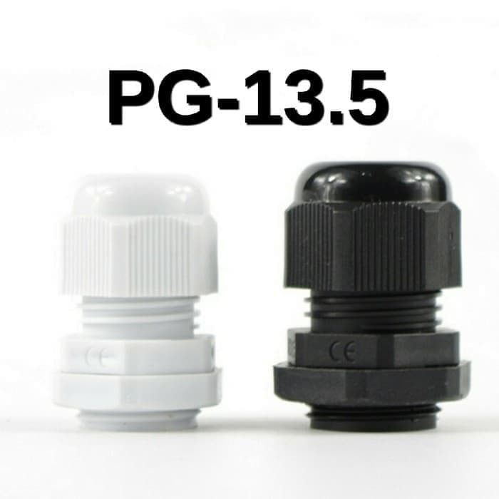 Jual Cable Gland PG 13.5 Kabel Glen Pvc Plastik Conektor Konektor Kabel ...
