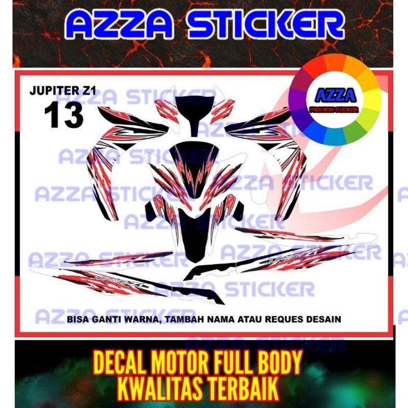 Jual Sticker Decal Jupiter Z1 Full Body Stiker Jupiter Z1 Dekal Jupiter ...