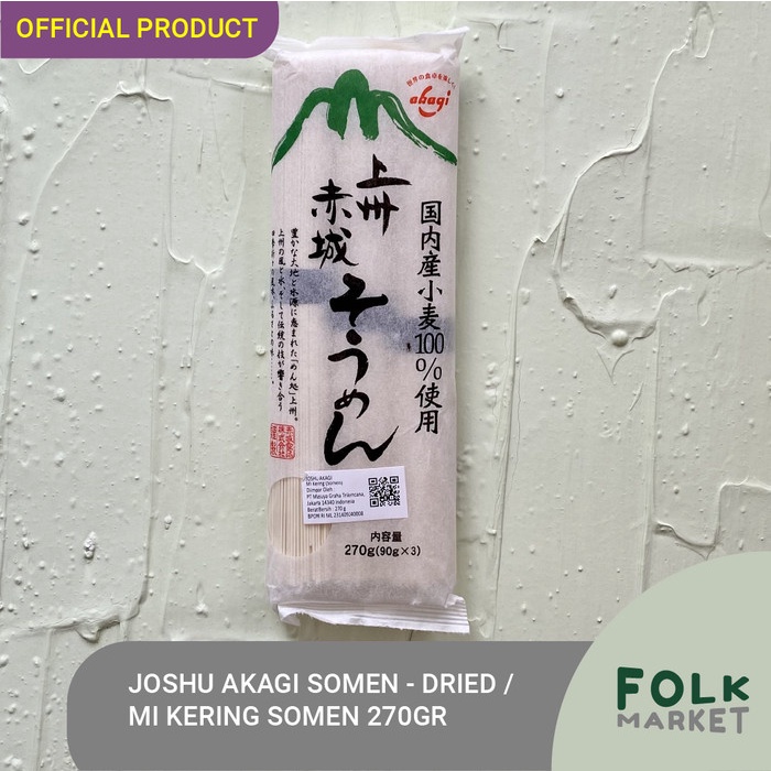 Jual JOSHU AKAGI Somen Dried Noodle 270gr - Mi / Mie Kering Somen ...