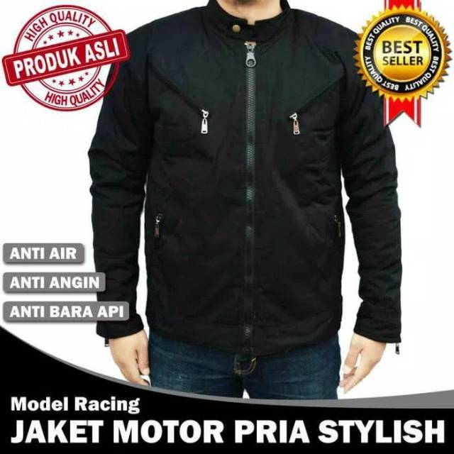 Jual JAKET MOTOR PRIA STYLIS/TAHAN AIR DAN BARA | Shopee Indonesia