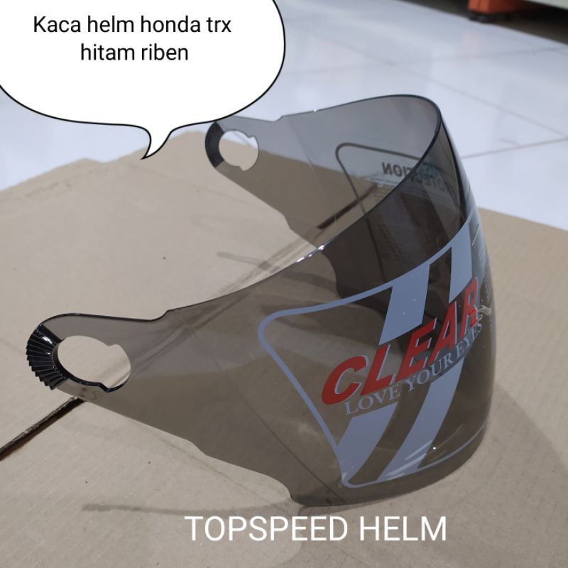 Jual kaca helm honda trx hitam kaca helm honda riben | Shopee Indonesia