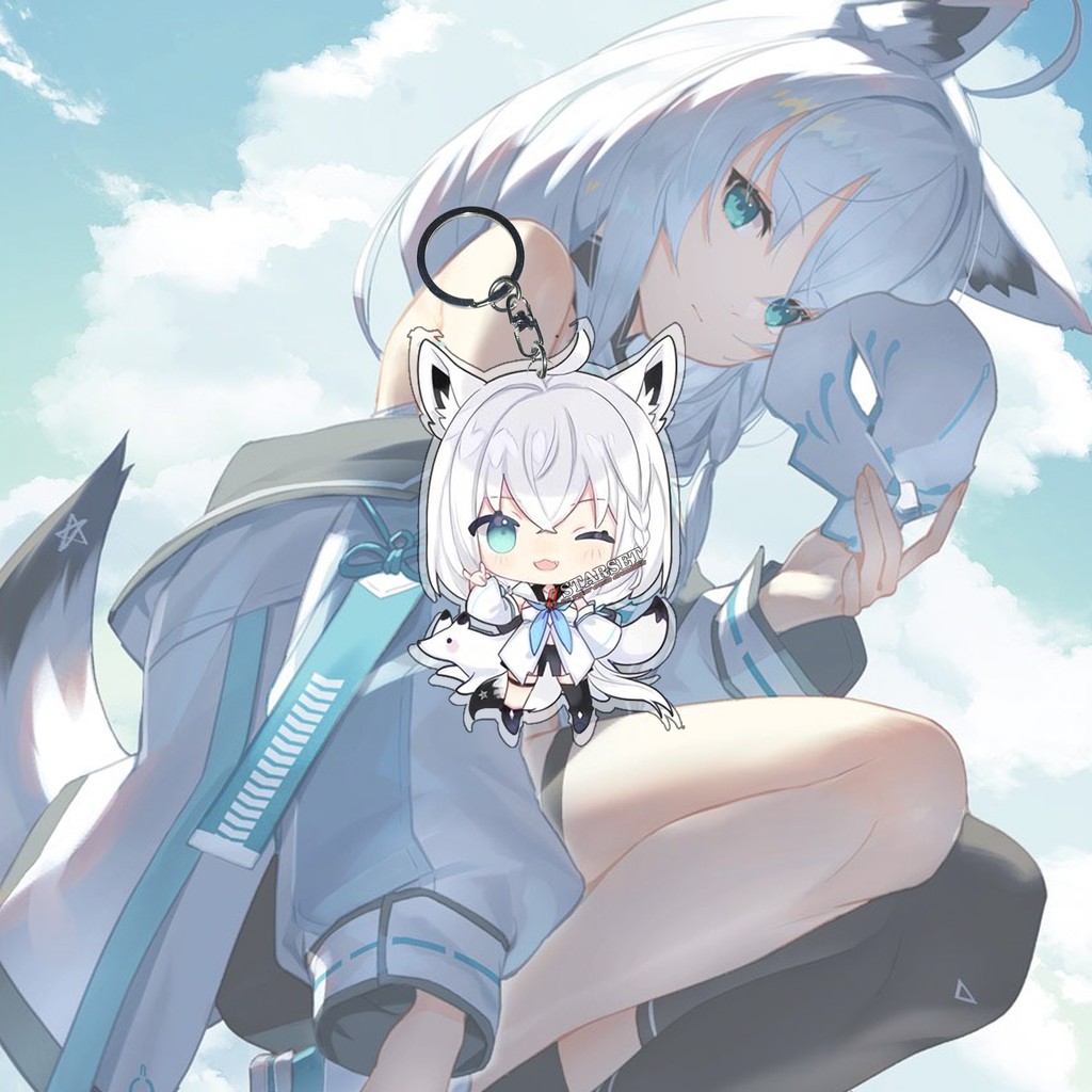 Jual Gantungan Kunci Hololive Shirakami Fubuki - Ganci - Key Chain ...