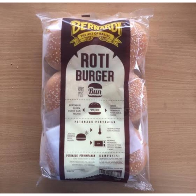 Jual Bernardi Roti Burger Wijen Isi 6pcs | Shopee Indonesia