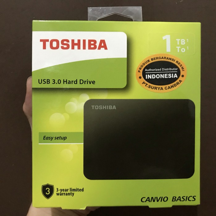 Jual HDD Toshiba Canvio Basic / Ready 1TB HD Hardisk Harddisk Eksternal External | Shopee Indonesia