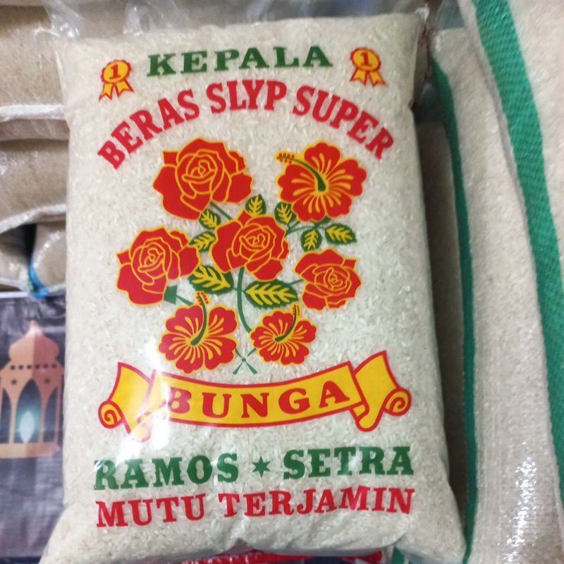 Jual Beras setra Ramos 5kg cap Bunga | Shopee Indonesia