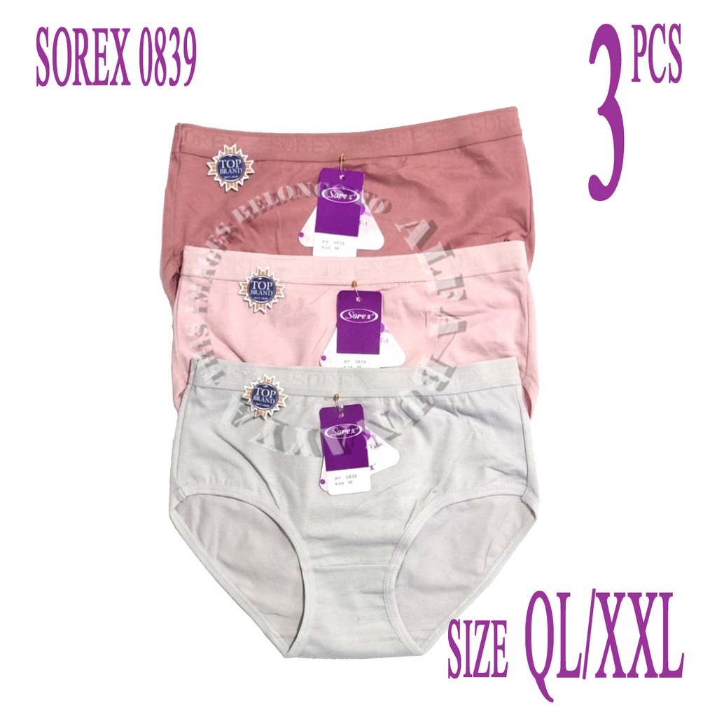 Jual 3 Pcs Celana Dalam Wanita Sorex 1239 Super Soft Underwear CD | Shopee Indonesia
