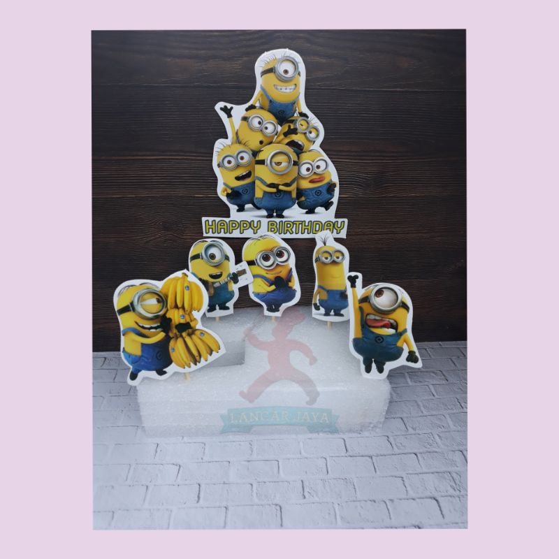 Jual topper minion / hiasan minion | Shopee Indonesia