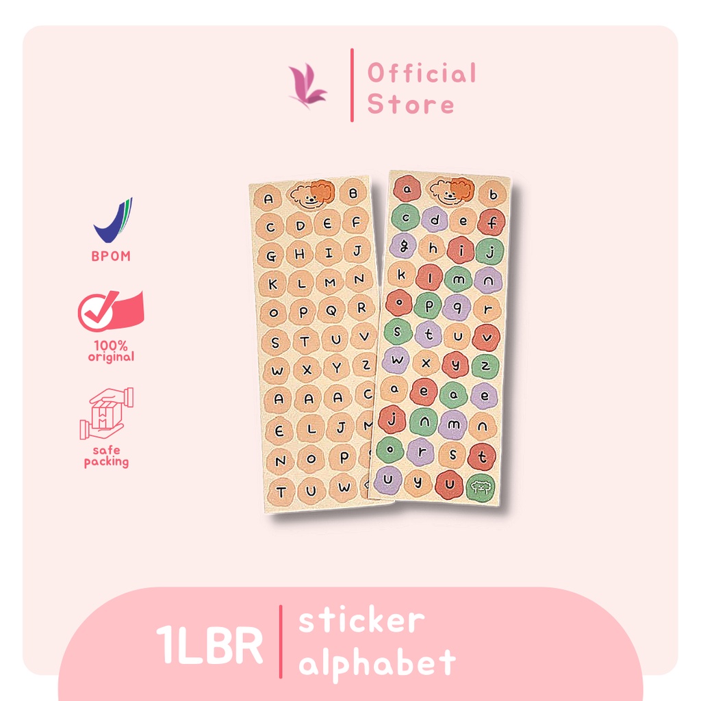 Jual Stiker Alfabet / Stiker Huruf Berwarna / Stiker Dekorasi | Shopee ...