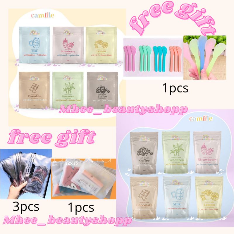 Jual [READY] Camille BPOM APPROVED FACEMASK // BODY SCRUB // FACEMIST LITTLE POP | Shopee Indonesia
