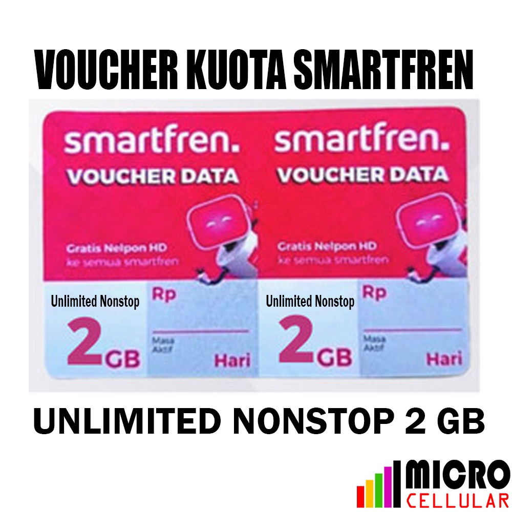 Jual Voucher Kuota SMARTFREN UNLIMITED NONSTOP 2 GB (10 Hari) | Shopee Indonesia
