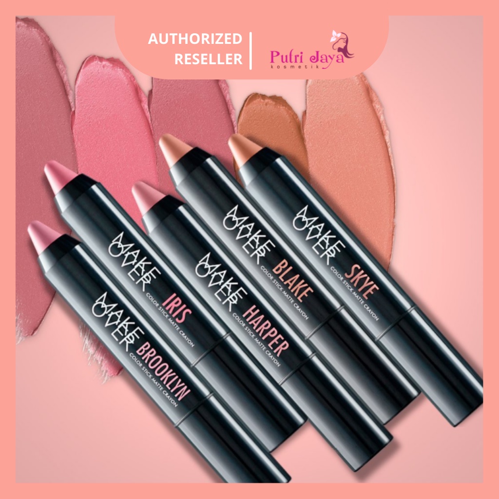 Jual MAKEOVER Color Stick Matte Crayon Lipstick (Lip Crayon) | Shopee ...