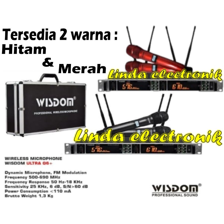 Jual MIC WIRELESS WISDOM ULTRA Q6+ ULTRA Q6 + ORIGINAL ( HANDHELD ...