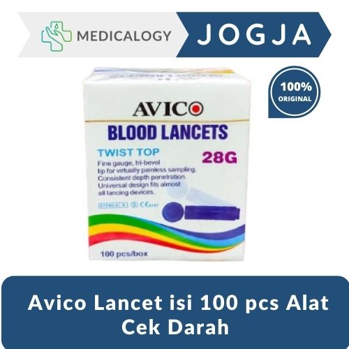 Jual Blood Lancet Darah Avico 28G isi 100 Pcs | Shopee Indonesia
