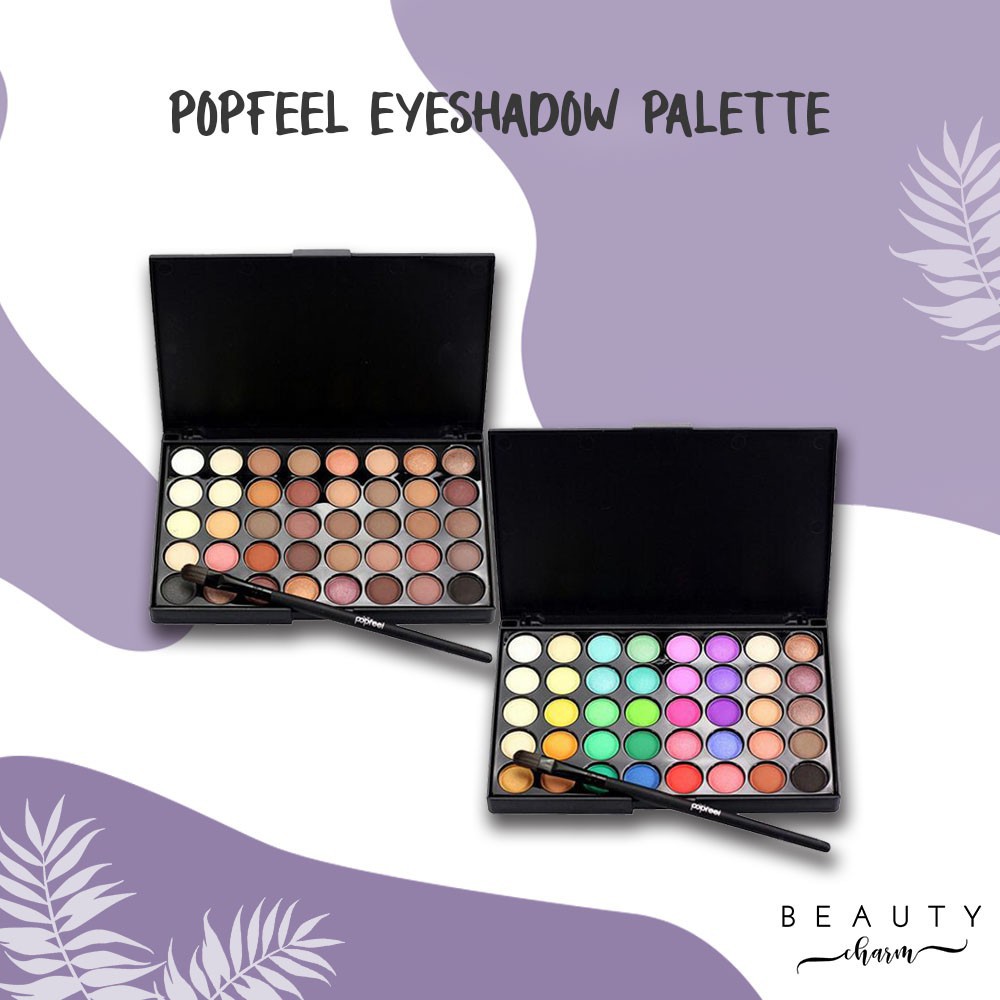 Jual Popfeel Eyeshadow Palette Waterproof Matte Shimmer Eye Shadow ...